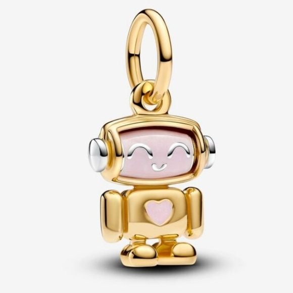 Pandora | Jewelry | Authentic Pandora Spinnable Face Robot Dangle Charm ...